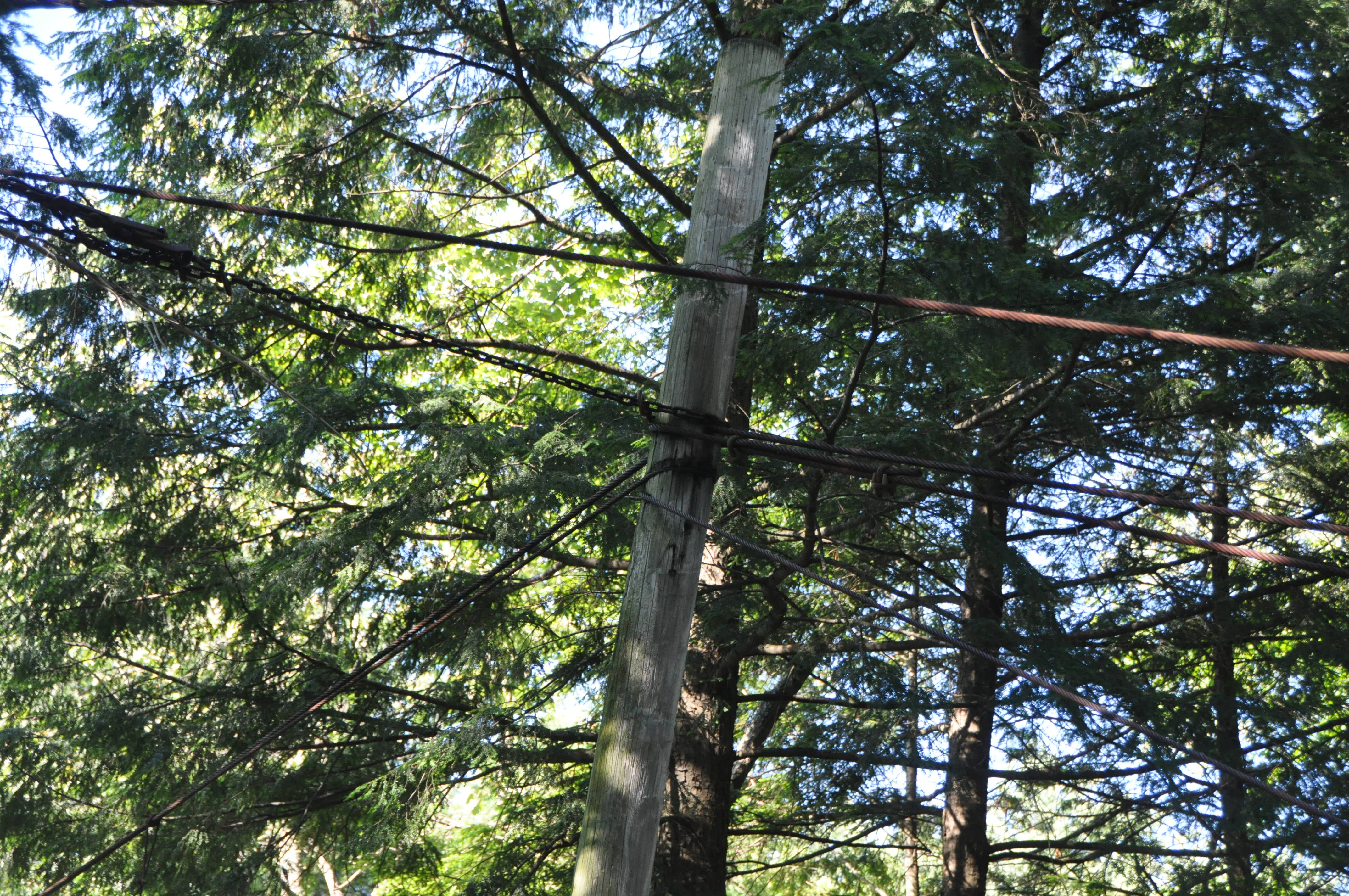 Suspension Bridge – Manson Park – Pittsfield Maine – Catching Marbles